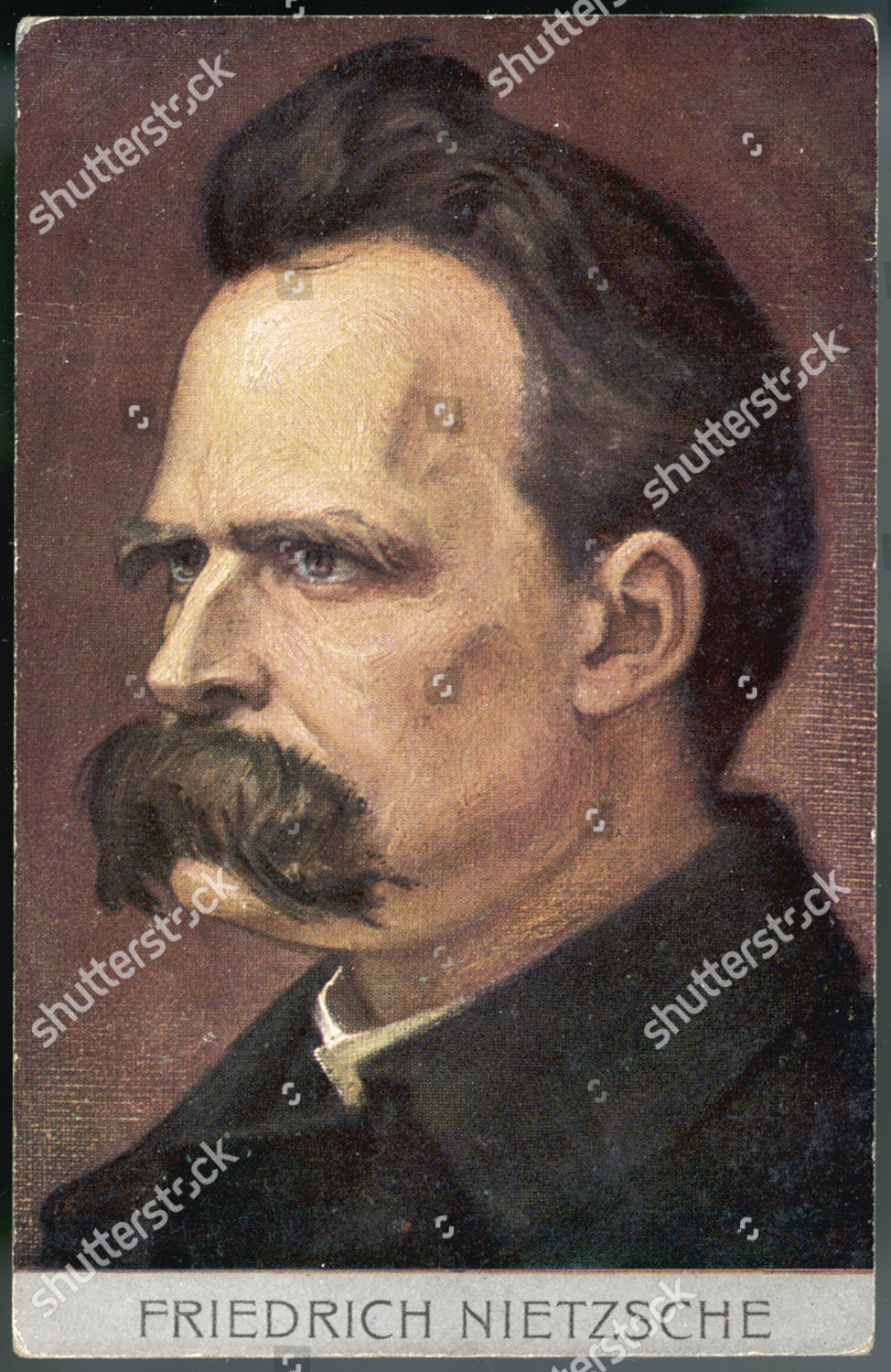 Friedrich Wilhelm Nietzsche German Philosopher Poet Editorial Stock ...