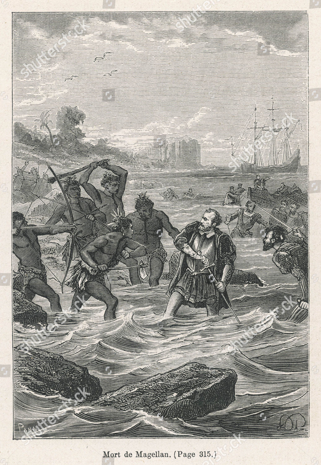 Magellan Killed By Natives Philippines When Editorial Stock Photo ...