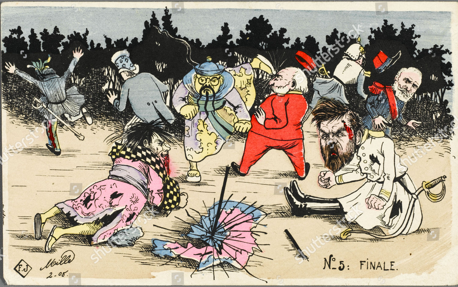 CARD 5 - 'THE FINALE' CARTOON Editorial Stock Photo - Stock Image ...