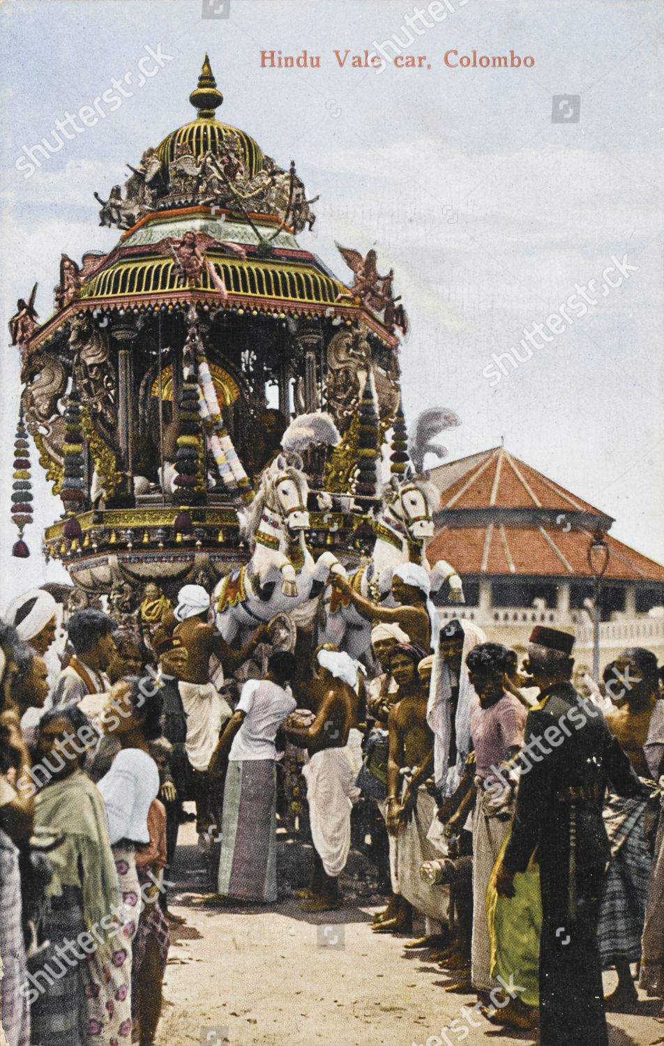 Hindu Juggernaut Procession Ceremony Colombo Sri Editorial Stock Photo ...