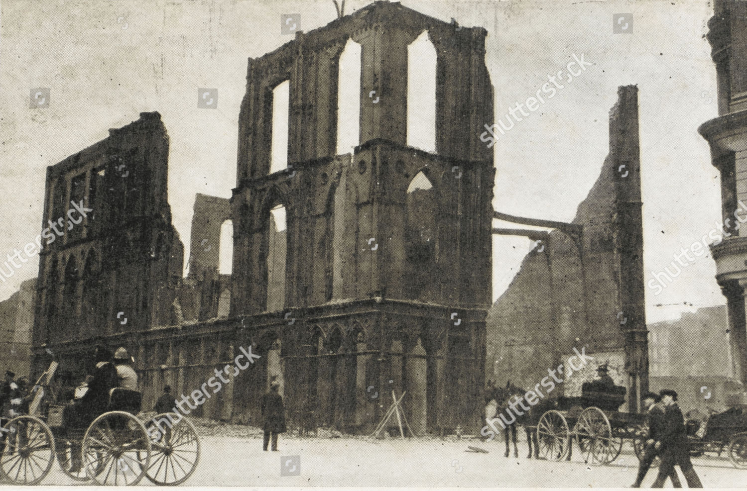 Ruins Masonic Temple San Francisco After Editorial Stock Photo - Stock ...