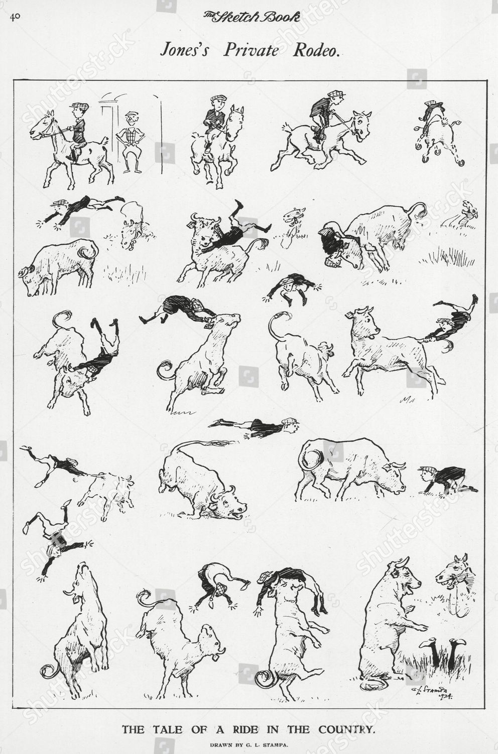 Humorous Sequential Cartoon Showing Man Whose Editorial Stock Photo ...