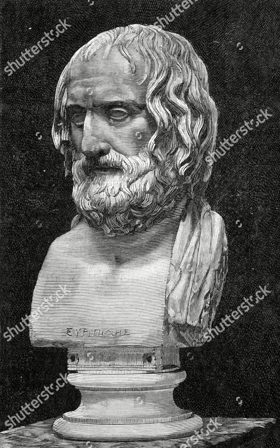 Euripides Greek Playwright 5th Century Bc Editorial Stock Photo - Stock ...