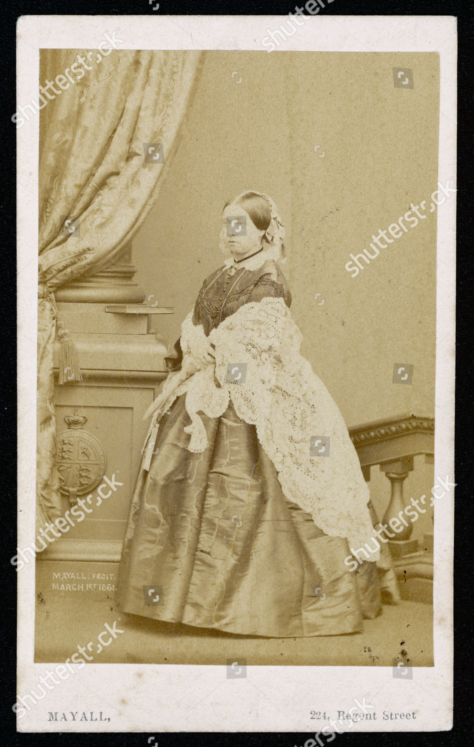 Queen Victoria Photograph Taken Studios Mayall Editorial Stock Photo ...