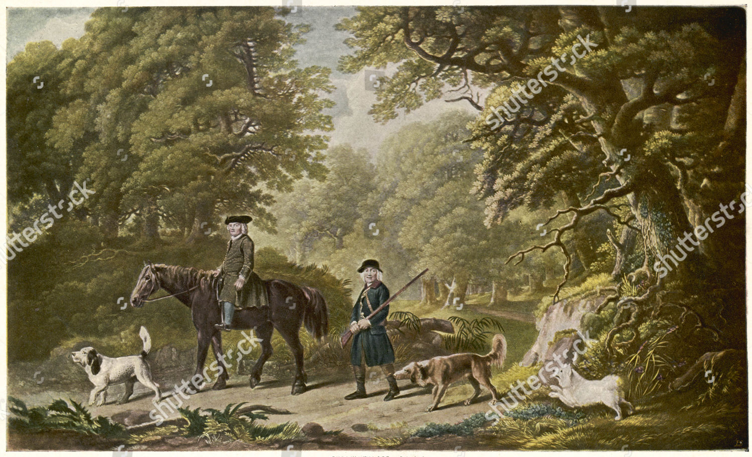 Game Keepers Lord Viscount Torrington 1790 Editorial Stock Photo ...