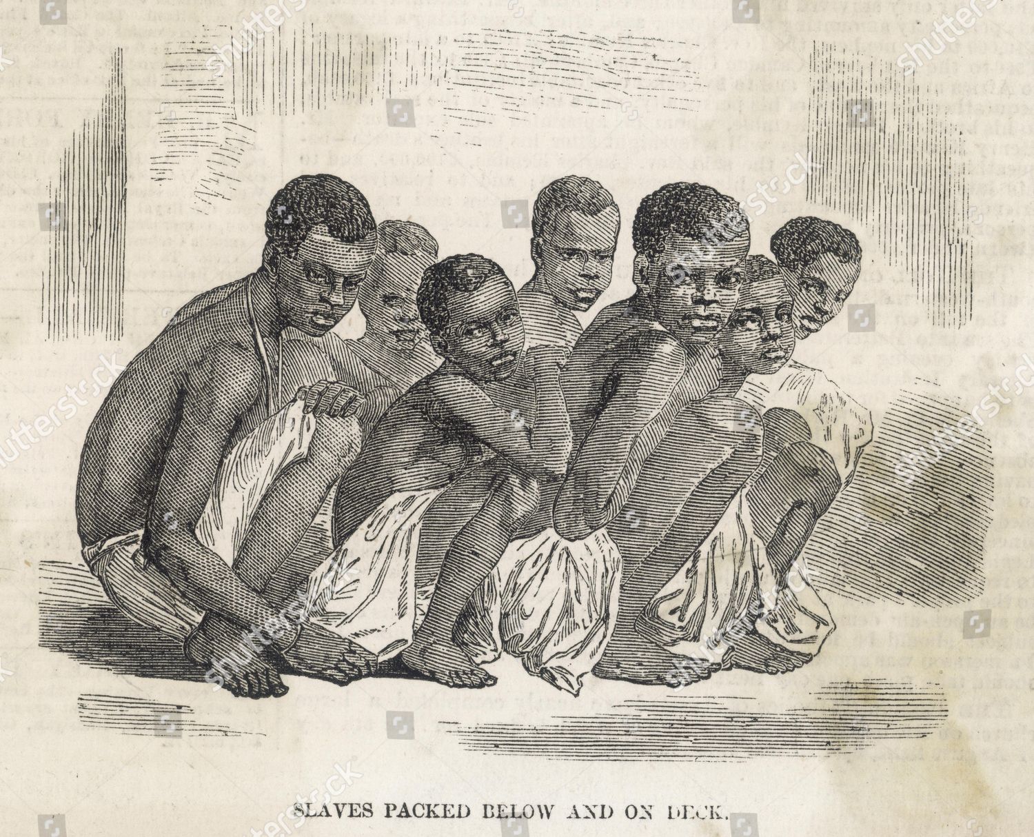 Slaves Packed Together Closely Below On Editorial Stock Photo - Stock ...