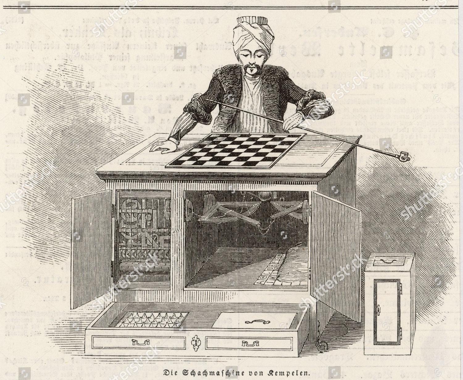 Wolfgang Von Kempelins Automaton Chess Player Editorial Stock Photo ...