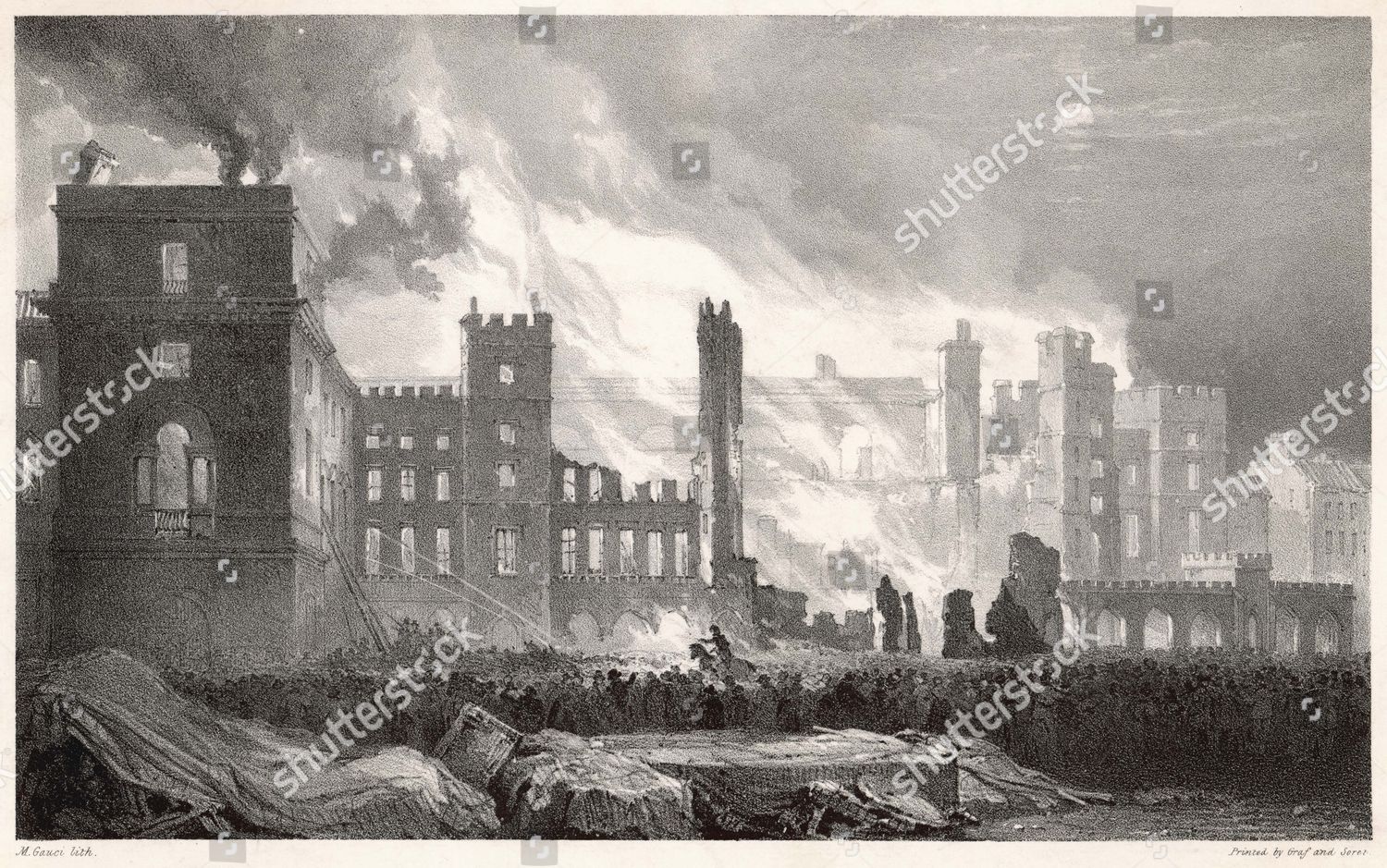 Houses Parliament Destroyed By Fire 16 Editorial Stock Photo - Stock ...