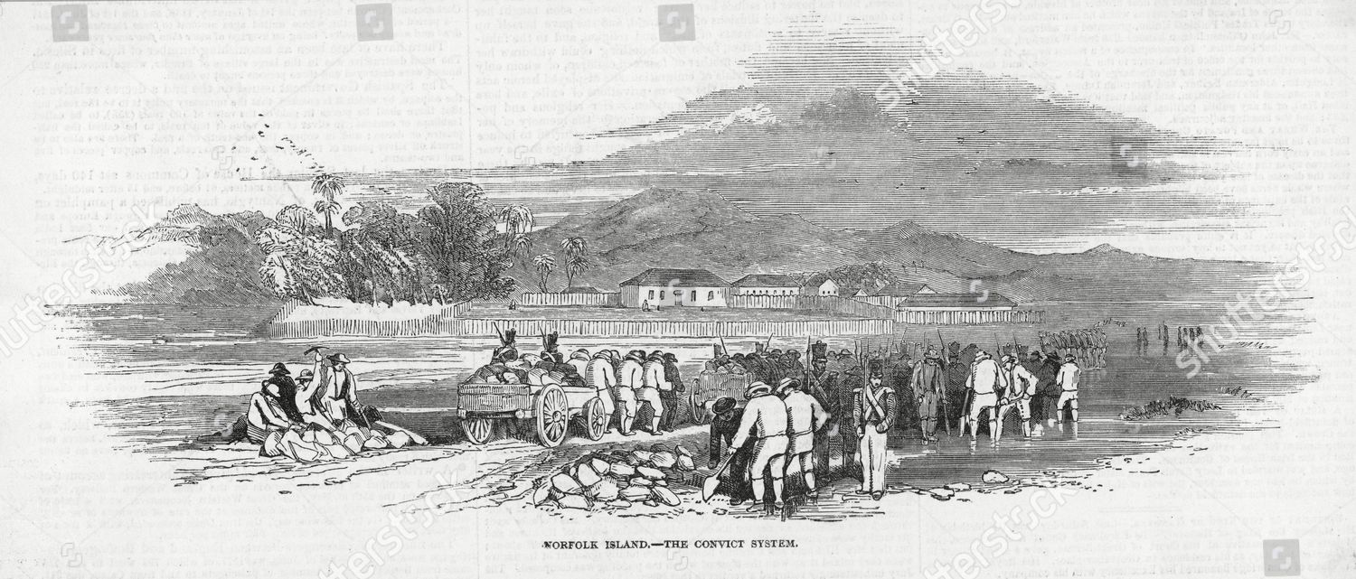 Convicts Doing Hard Labour Under Military Editorial Stock Photo - Stock ...