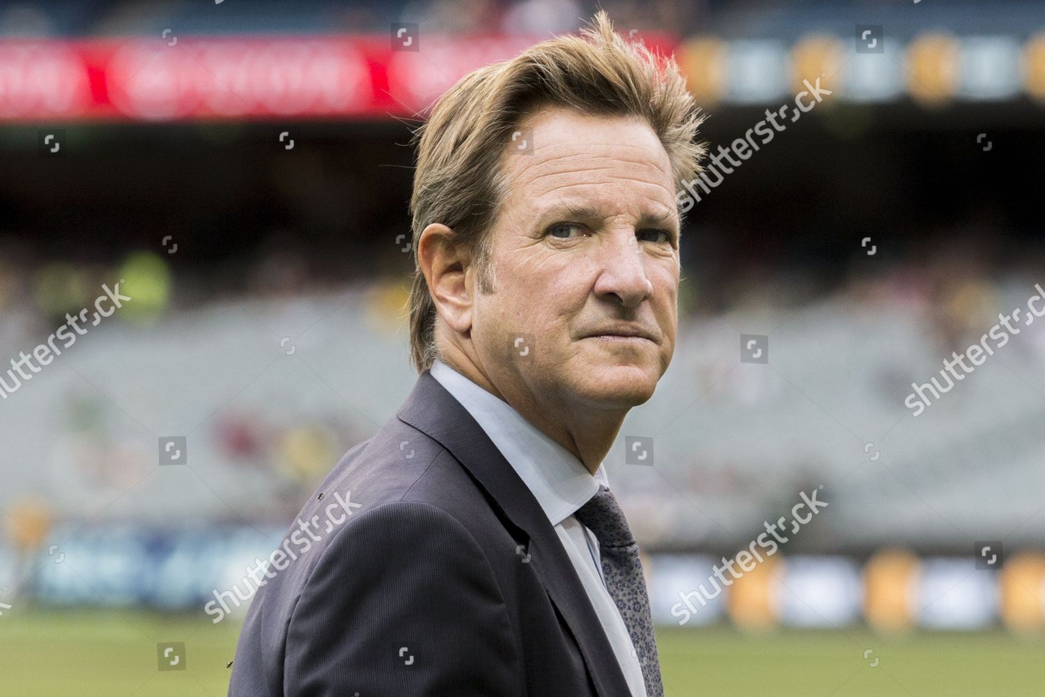 Cricket Commentator Mark Nicholas Returns After Editorial Stock Photo ...