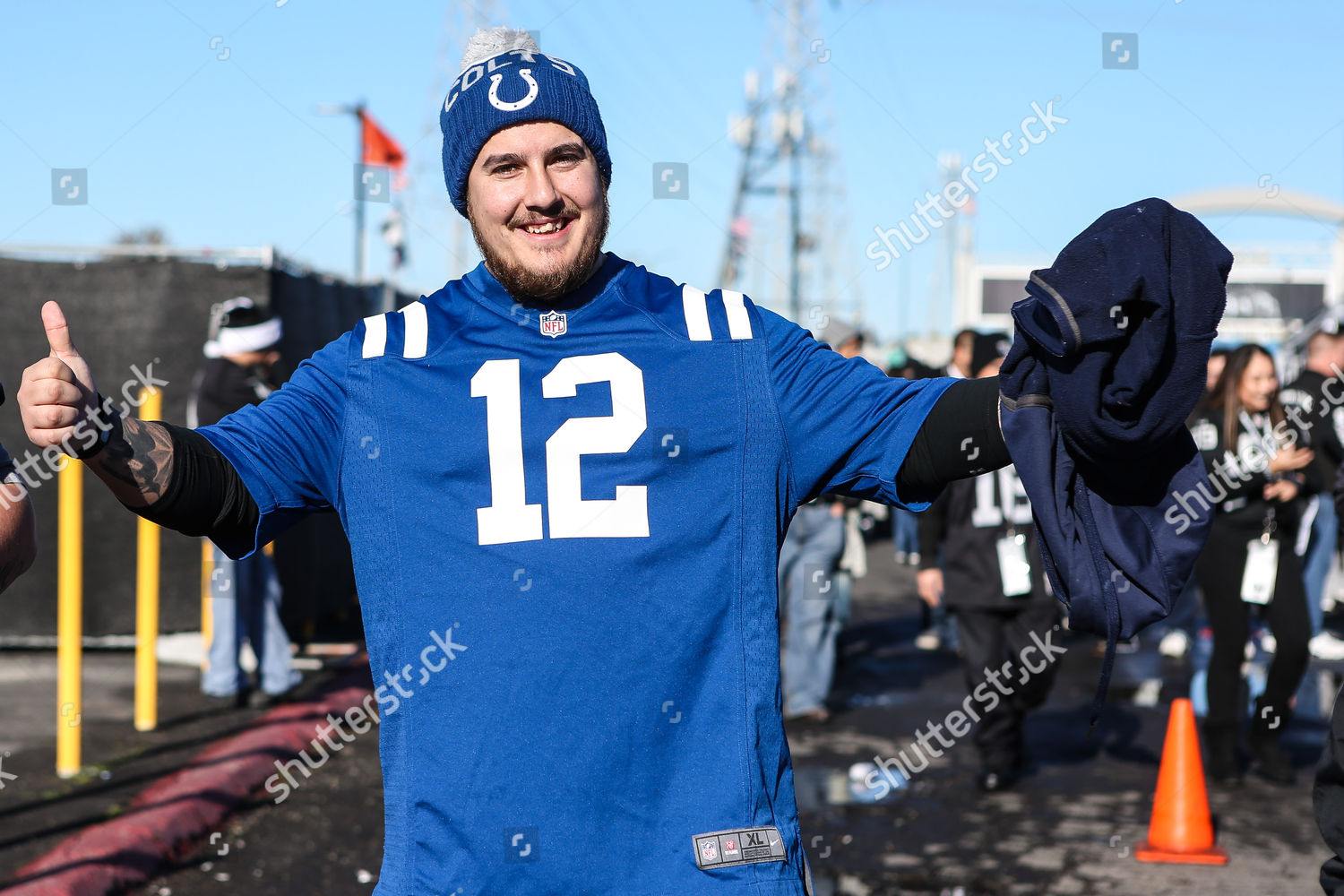 Indianapolis Colts Fan Poses Quick Photo Editorial Stock Photo - Stock ...