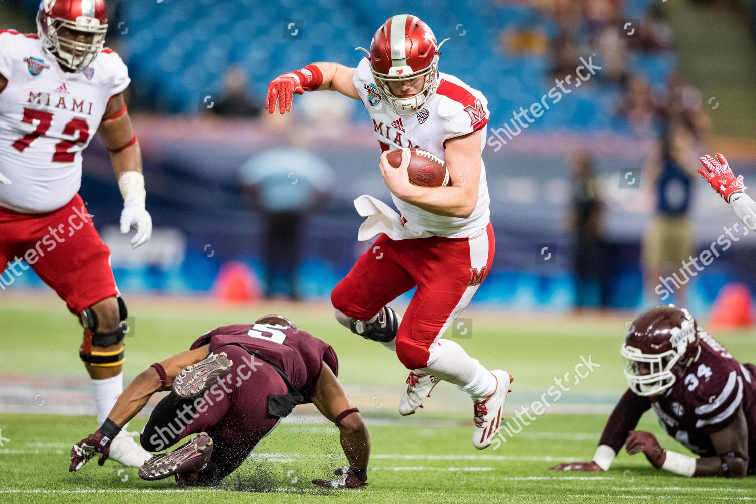 Miami Oh Quarterback Gus Ragland 14 Editorial Stock Photo - Stock Image ...