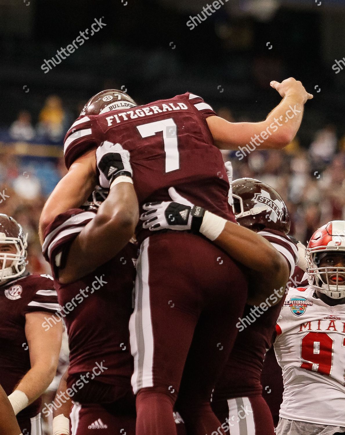 Mississippi State Bulldogs Quarterback Nick Fitzgerald Editorial Stock ...
