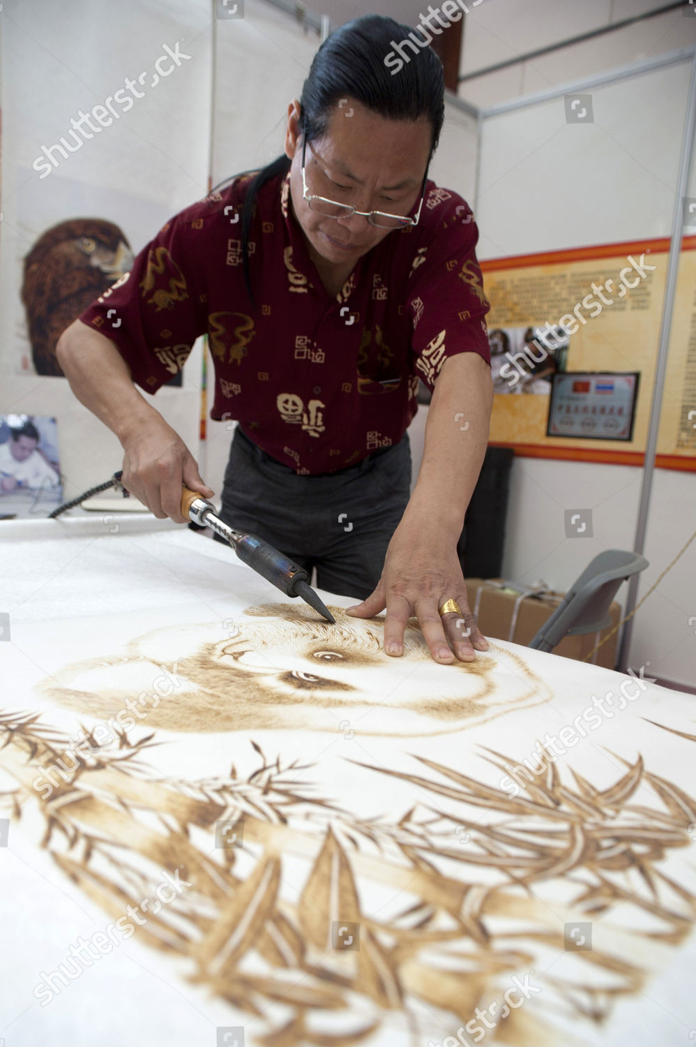 Chinese Folk Artist Hu Haiming Displays Editorial Stock Photo - Stock ...