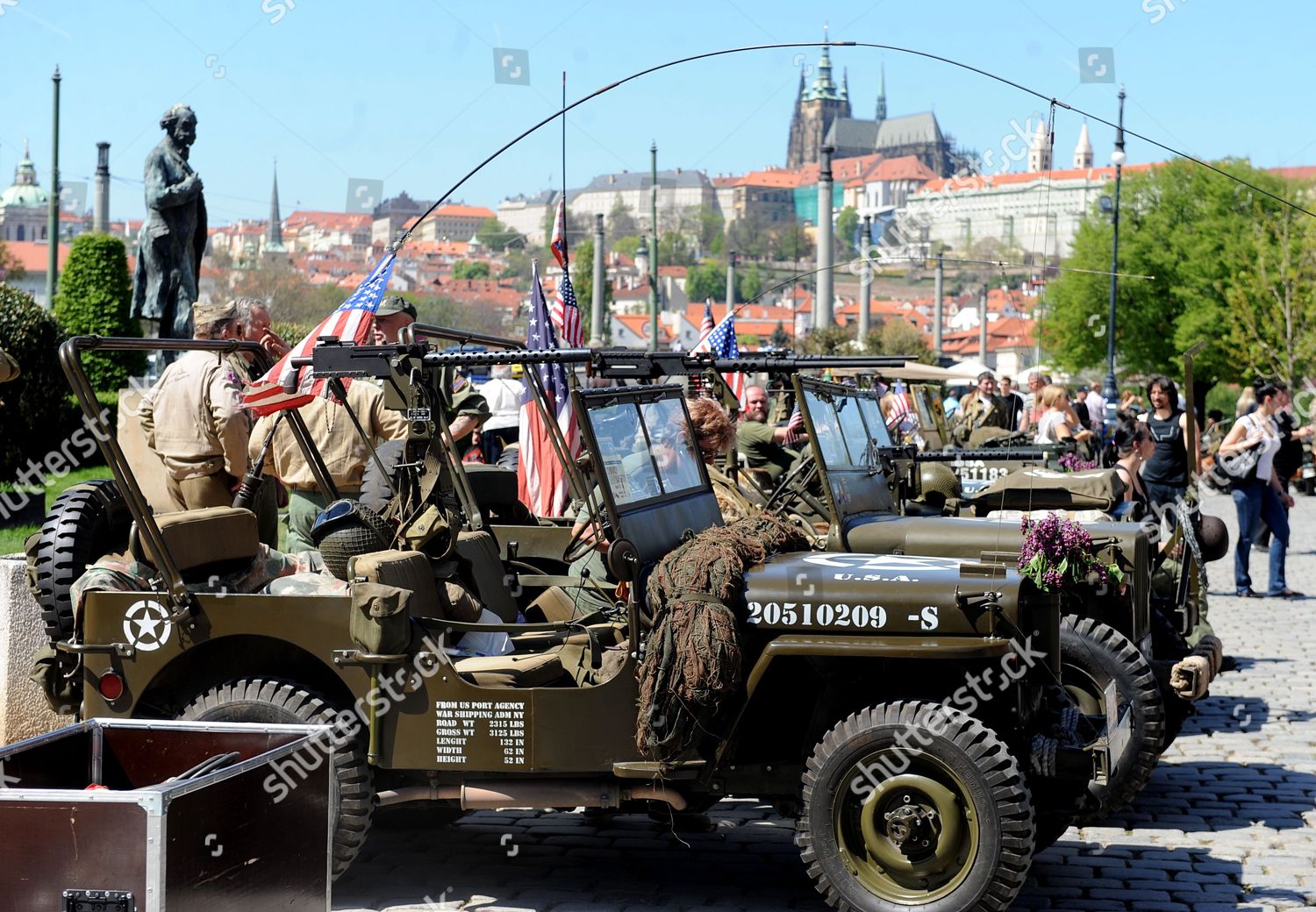 Historical Us Army Wwii Vehicles On Editorial Stock Photo - Stock Image ...