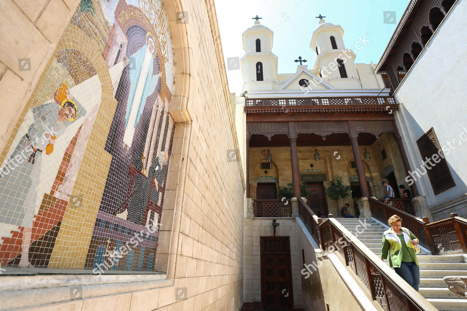 Exterior View Mar Girgis Church Coptic Editorial Stock Photo - Stock ...