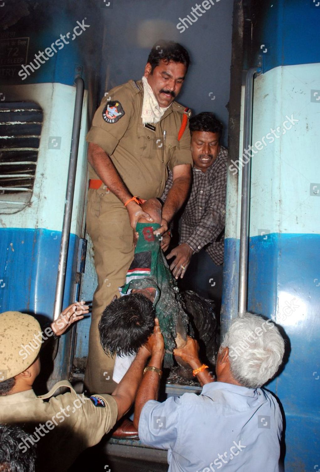 Body Being Taken Out Charred Coach Editorial Stock Photo - Stock Image ...