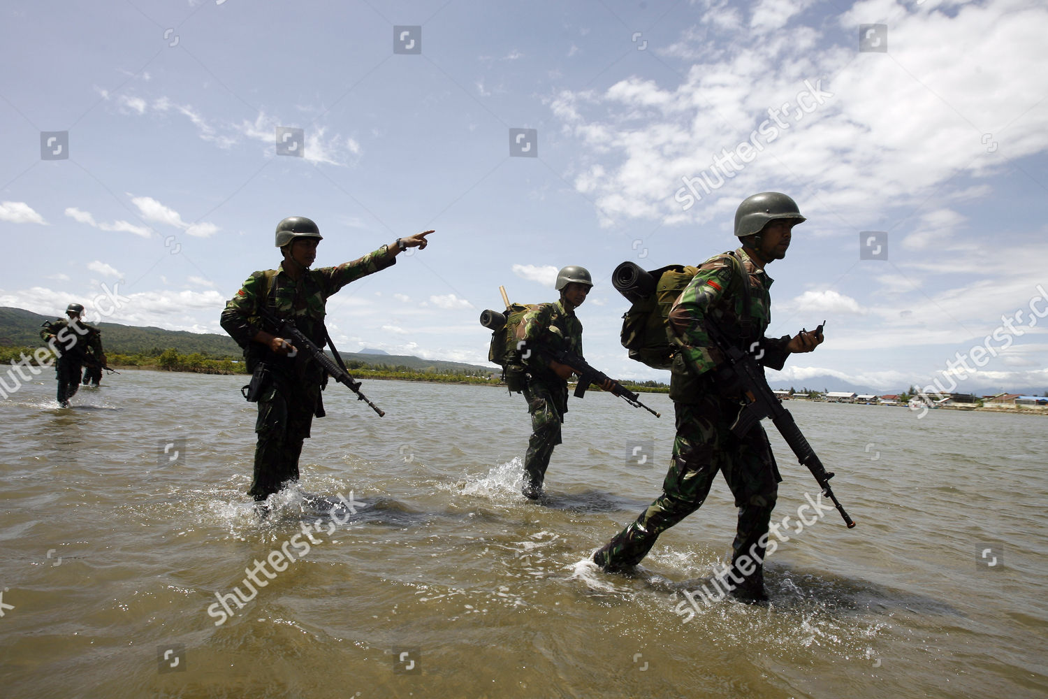 Indonesia National Army Soldiers Raiders Unit Editorial Stock Photo ...