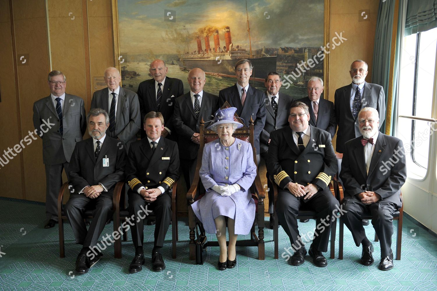 Former Captains Qe2 Back Row Capt Editorial Stock Photo - Stock Image ...