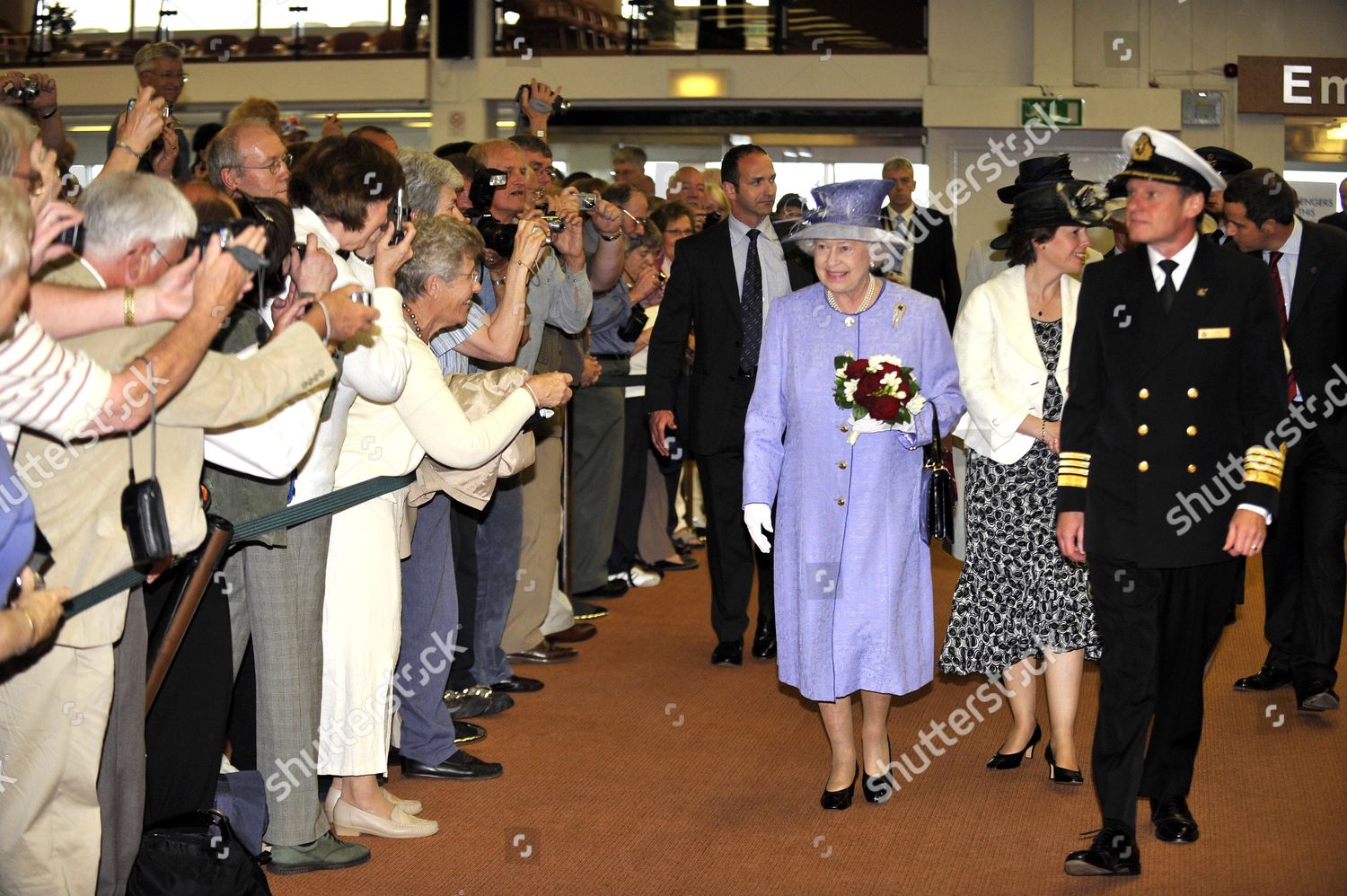 Queen Elizabeth Ii Capt Ian Mcnaught Editorial Stock Photo - Stock ...