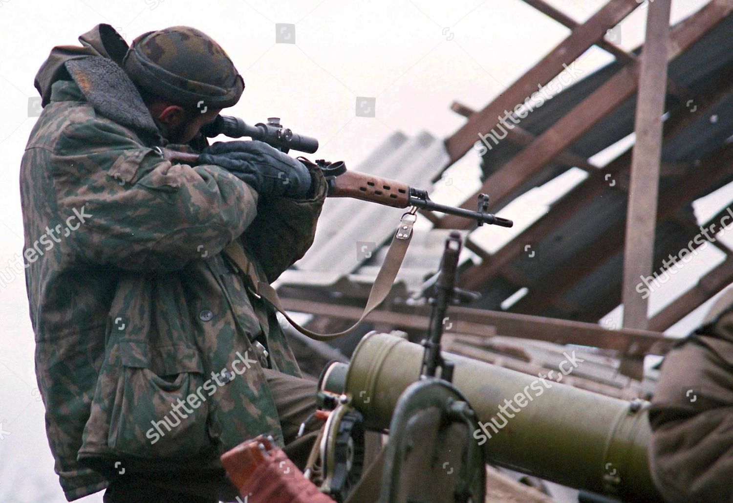 Komsomolskoye Chechnya Russian Federation Russian Sniper Editorial ...
