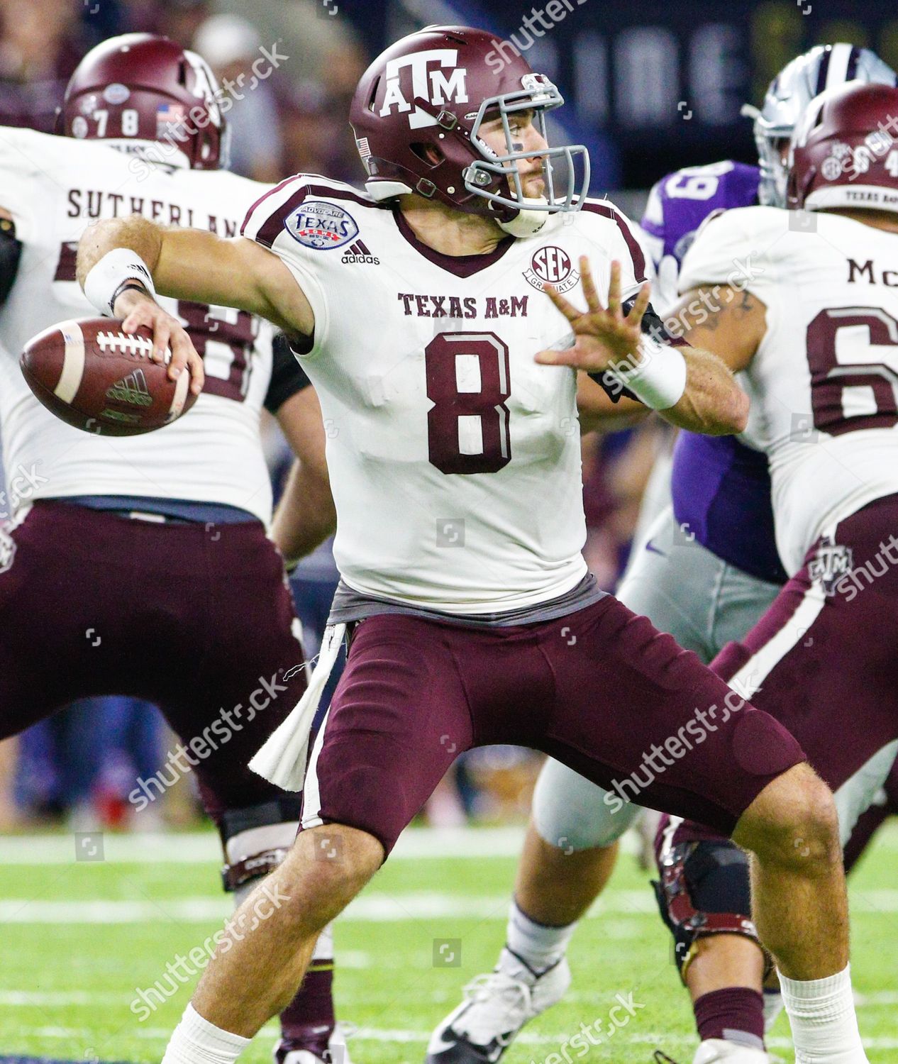 Texas Aggies Quarterback Trevor Knight 8 Editorial Stock Photo - Stock ...
