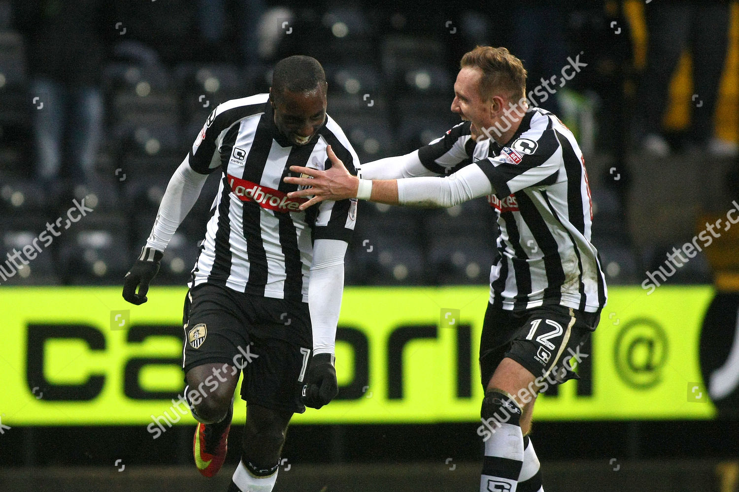 Rob Milsom First Congratulate Goalscorer Jonathan Editorial Stock Photo ...