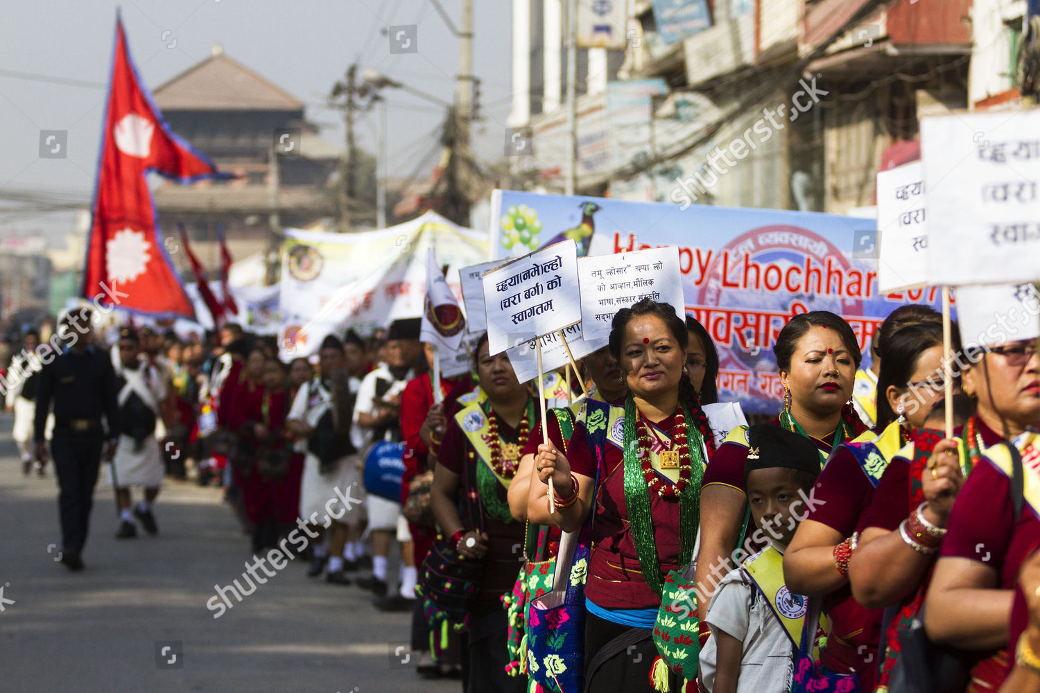 Nepalese People Indigenous Gurung Community Traditional Editorial Stock ...