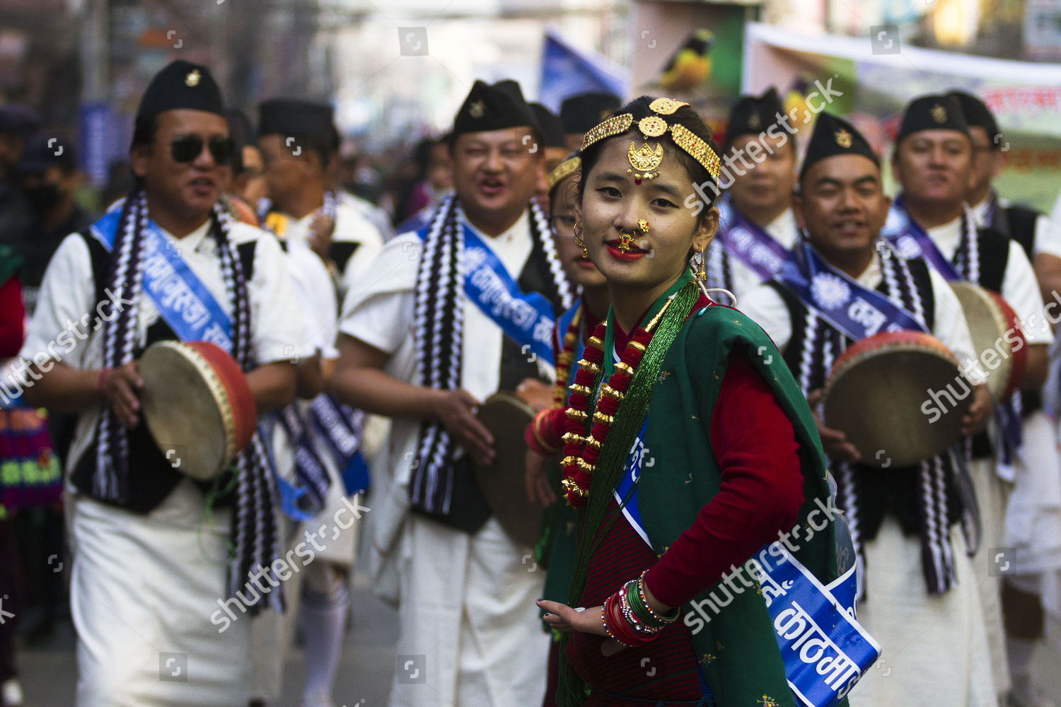 Nepalese People Indigenous Gurung Community Traditional Editorial Stock ...