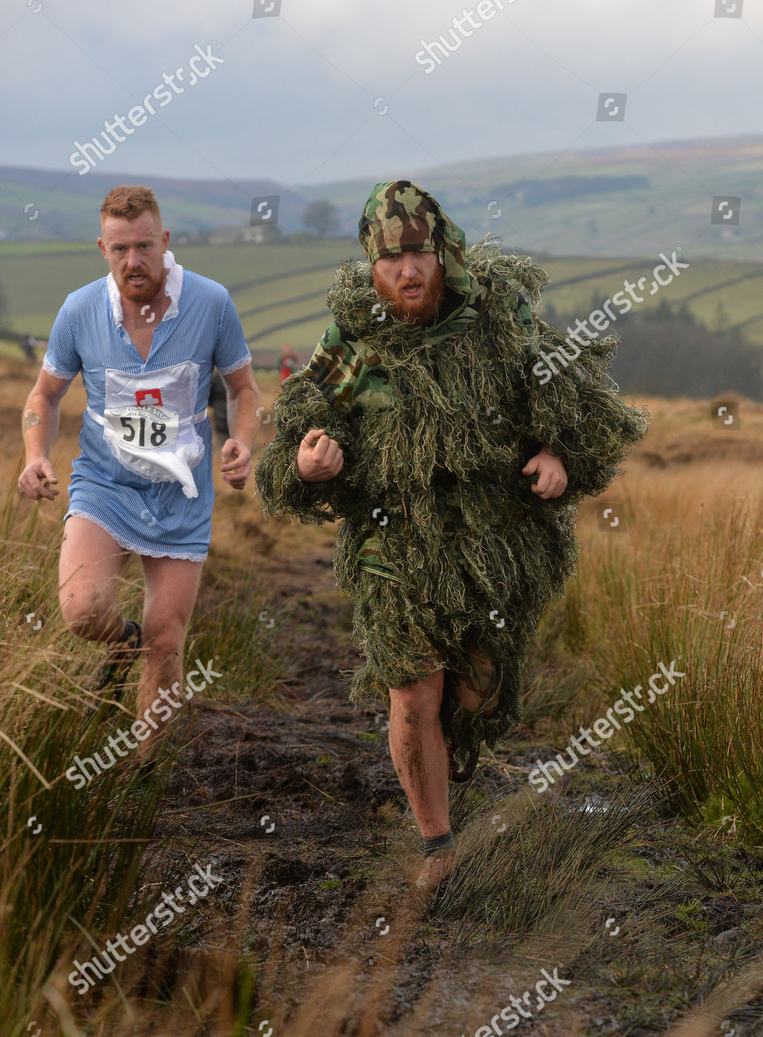 Competitors Wearing Fancy Dress Run Along Editorial Stock Photo - Stock ...