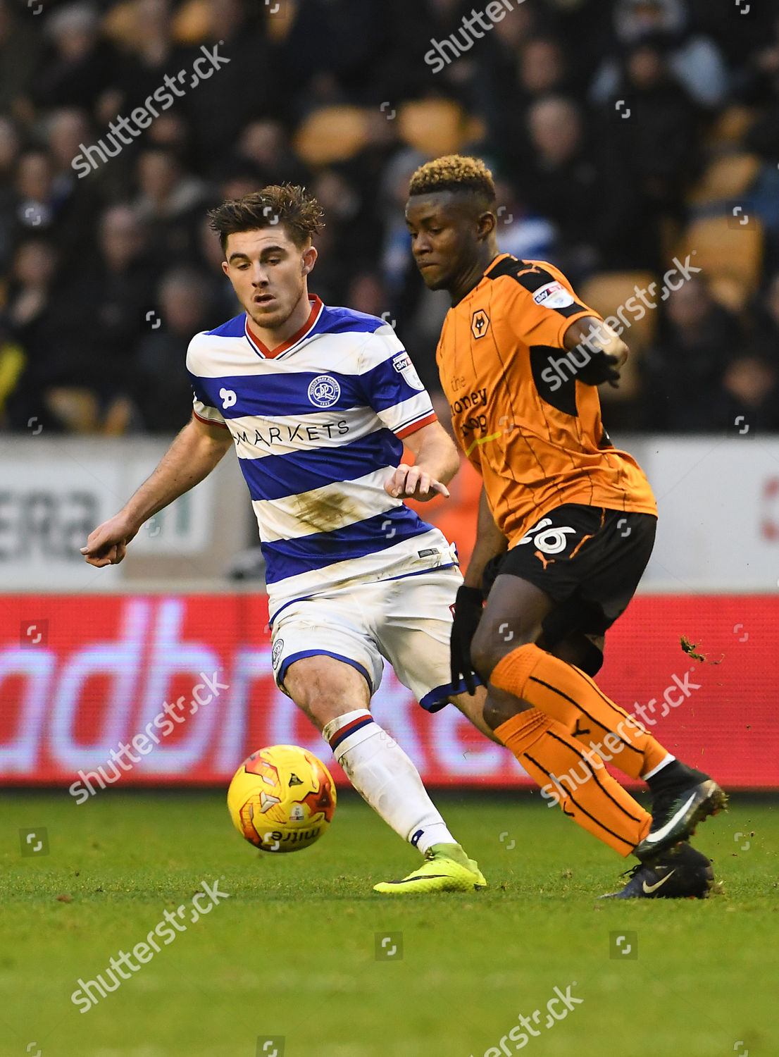 Ryan Manning Qpr Challenges Bright Enobakhare Editorial Stock Photo ...