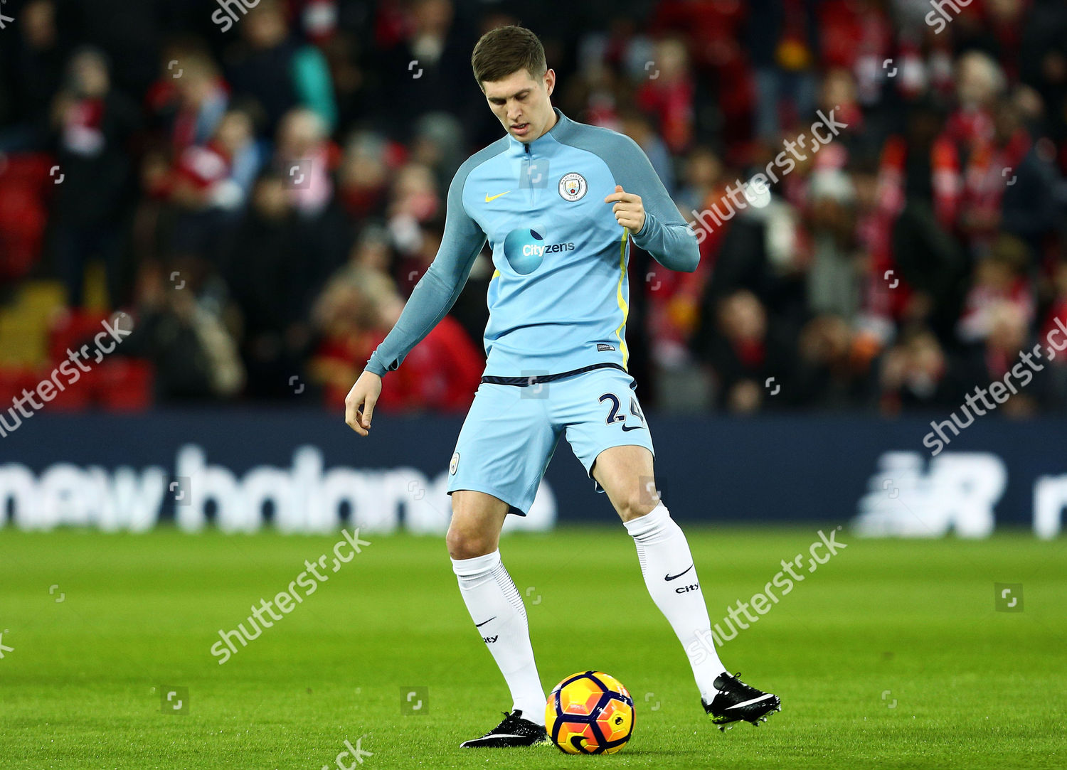 John Stones Manchester City Warms Ahead Editorial Stock Photo - Stock ...