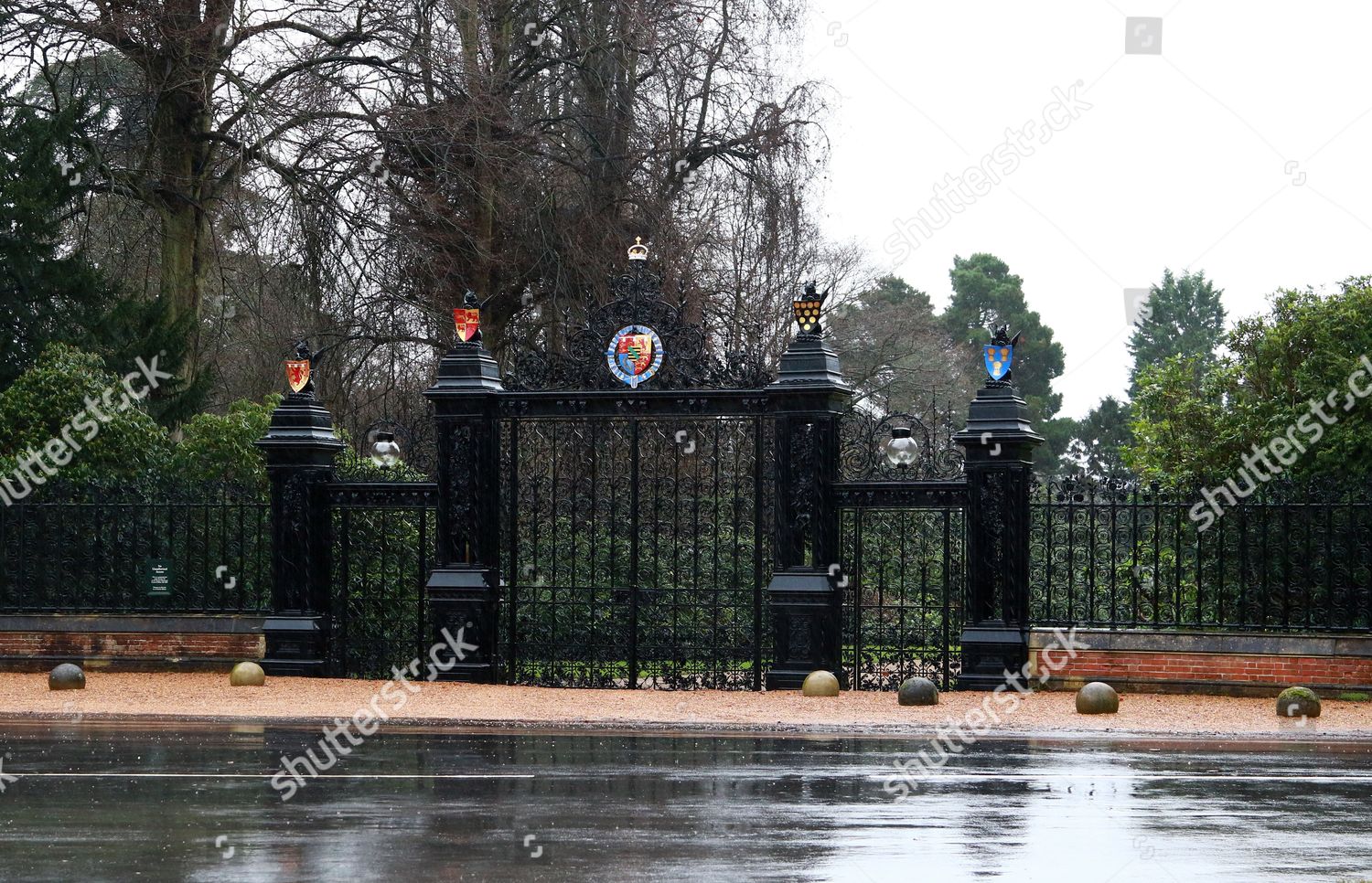 Main Gates Sandringham House Remain Closed Editorial Stock Photo ...