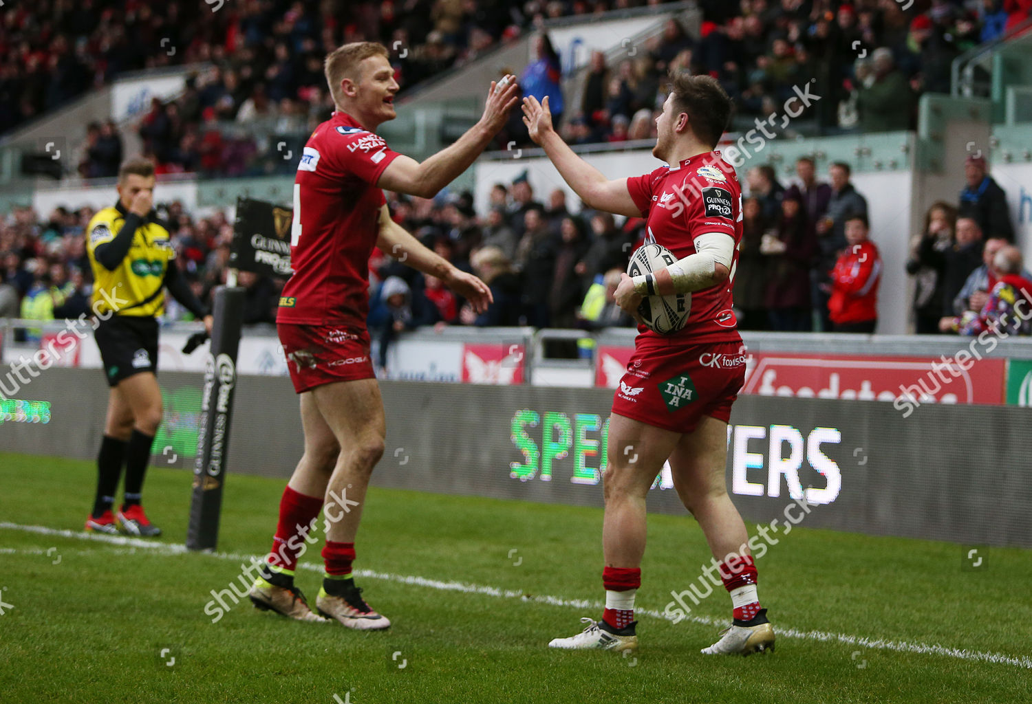 Steff Evans Celebrates Scoring Try Johnny Editorial Stock Photo - Stock ...