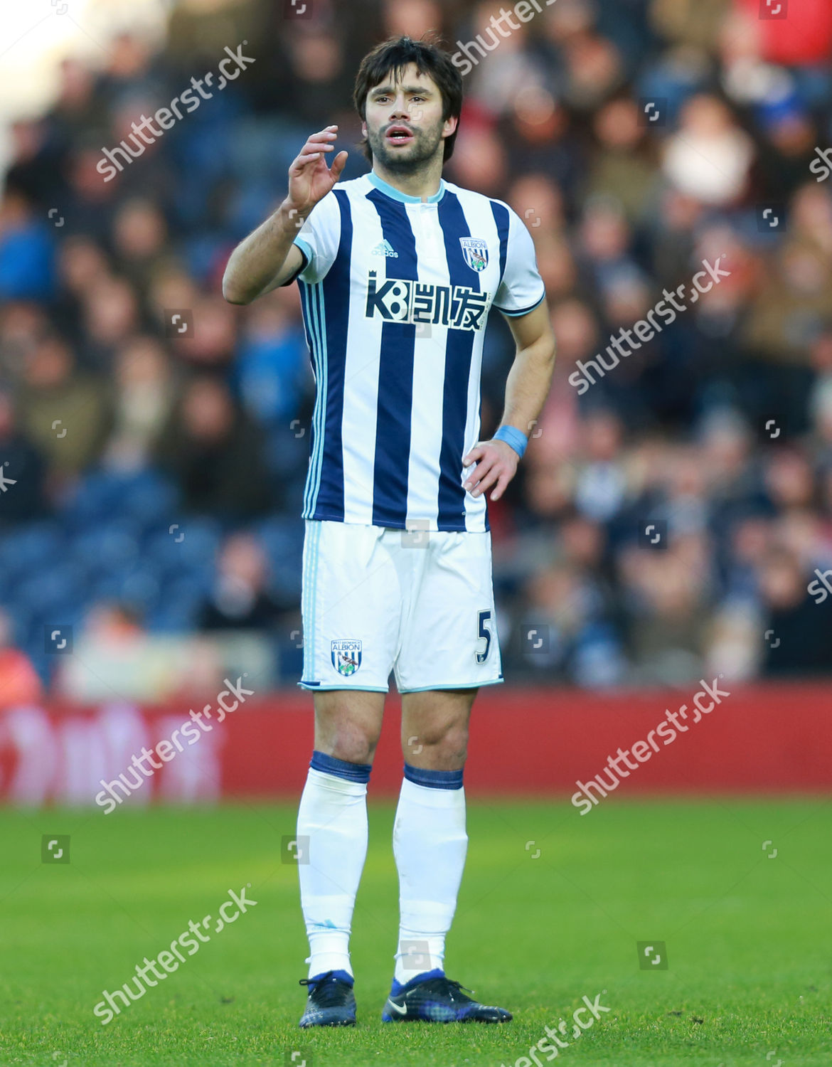 West Bromwich Albions Claudio Yacob During Editorial Stock Photo ...