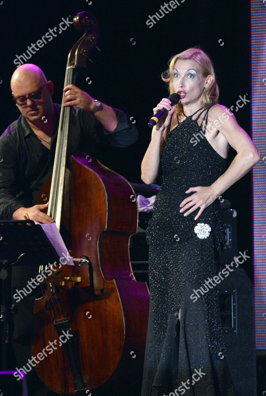 German Singer Ute Lemper R Performs Editorial Stock Photo - Stock Image ...