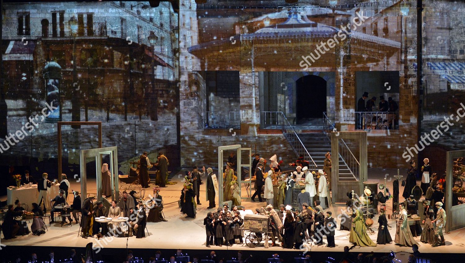 Cast Members Perform Scene Giacomo Puccinis Editorial Stock Photo ...