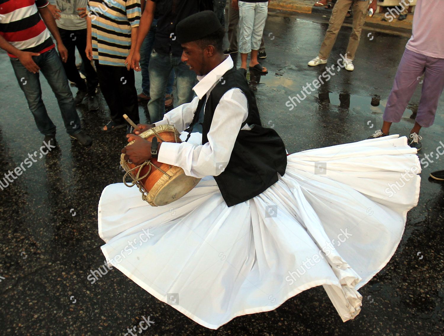 Libyan Folk Artist Performs During Celebration Editorial Stock Photo ...