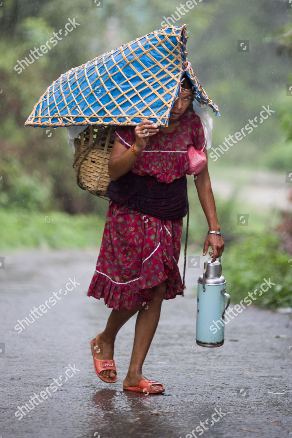 Nepalese Farmer Takes Wearing Ghoom Ghum Editorial Stock Photo - Stock ...