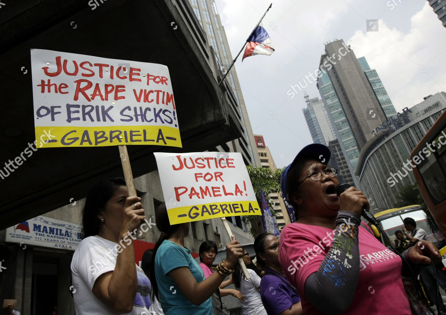 Filipino Female Activists Gabriela Womens Party Editorial Stock Photo ...