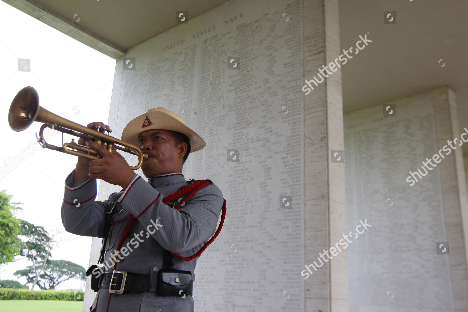 Philippine Army Soldier Plays Taps On Editorial Stock Photo - Stock ...