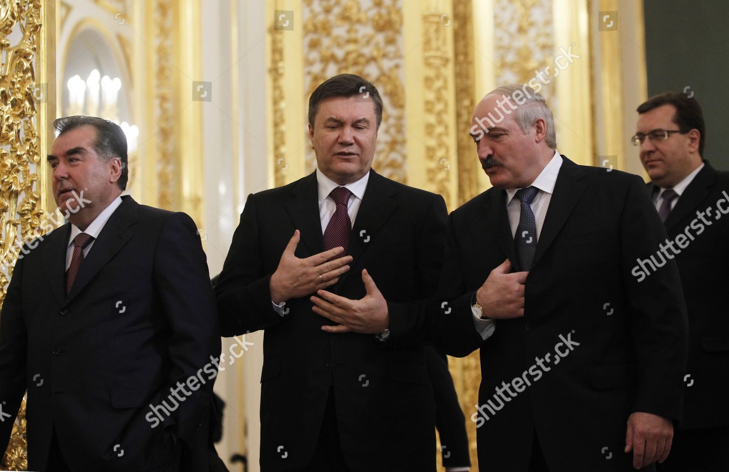 Tajikistans President Emomali Rakhmon L Ukraines Editorial Stock Photo ...