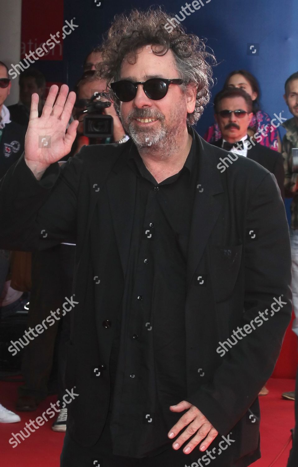 Us Director Producer Tim Burton Waves Editorial Stock Photo - Stock ...