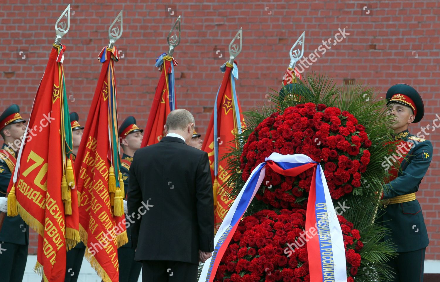 Russian President Vladimir Putin Attends Wreath Editorial Stock Photo ...