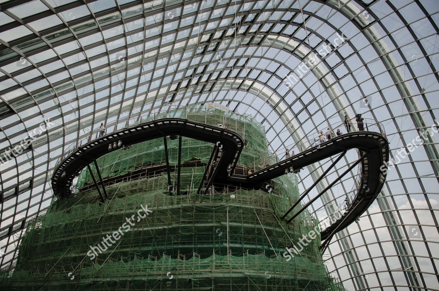 Construction Progress Cloud Forest Glass Biome Editorial Stock Photo ...