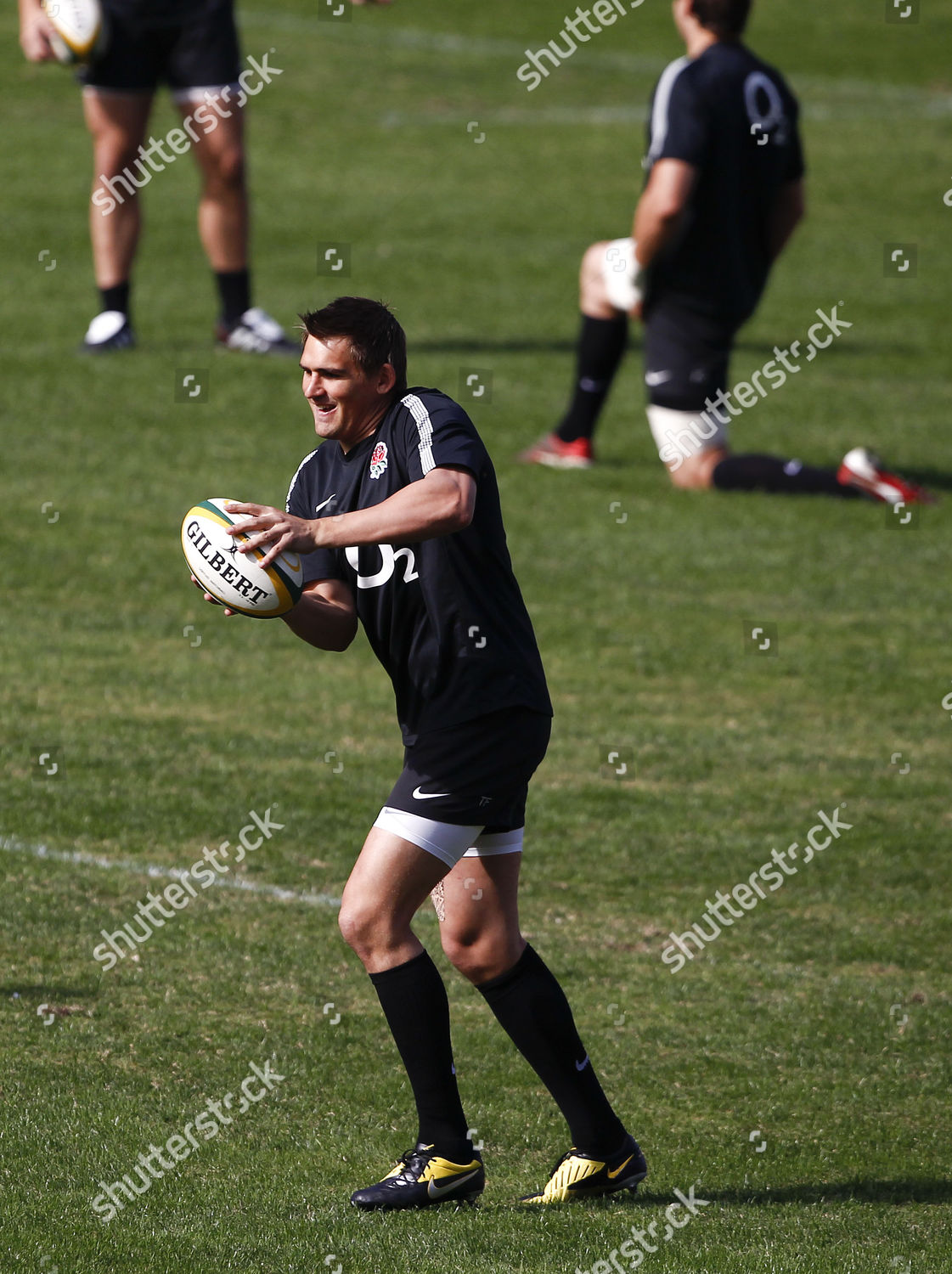 ENGLAND RUGBY PLAYER TOBY FLOOD RUNS Editorial Stock Photo - Stock ...
