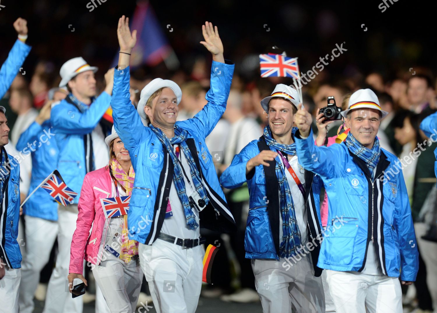 German Olympic Team Arrive Olympic Stadium Editorial Stock Photo ...