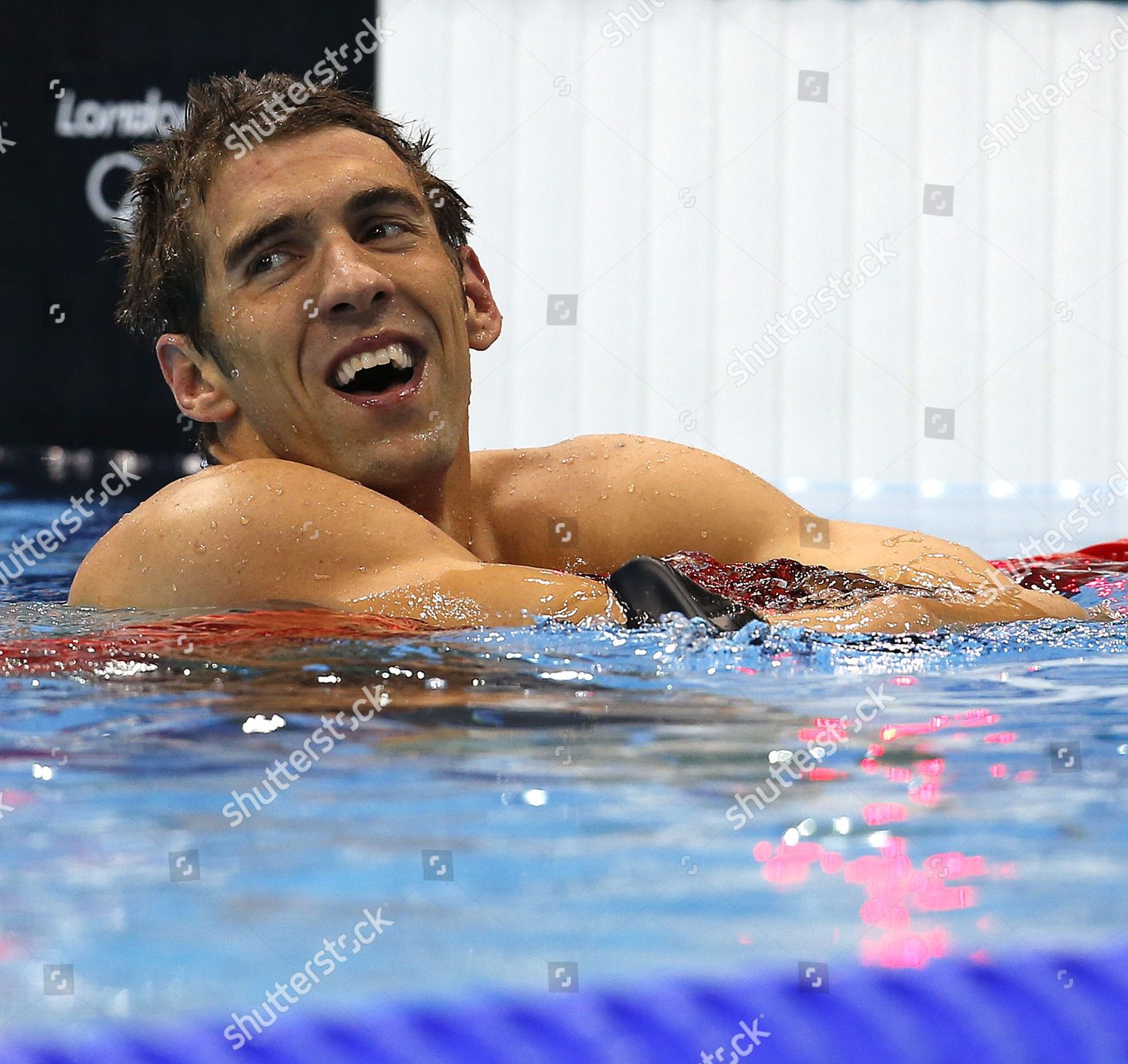 Us Swimmer Michael Phelps Smiles After Editorial Stock Photo - Stock ...