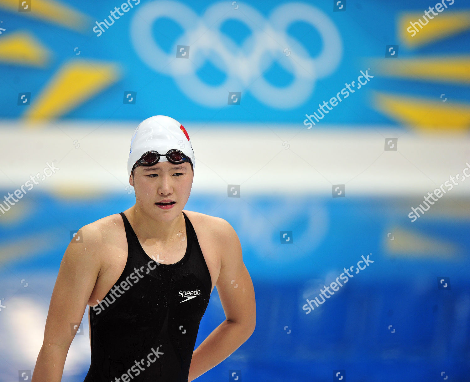 Chinese Swimmer Ye Shiwen After Winning Editorial Stock Photo - Stock ...