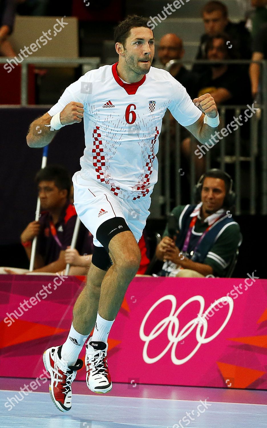 Blazenko Lackovic Croatia Celebrates After Scoring Editorial Stock ...